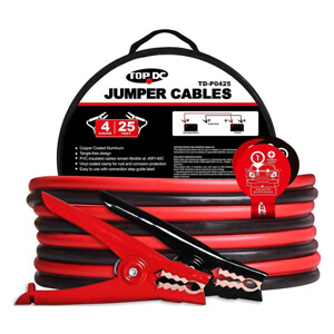 Battery Jumper Cables - 4 Gauge 25 Feet - Living In Beauty