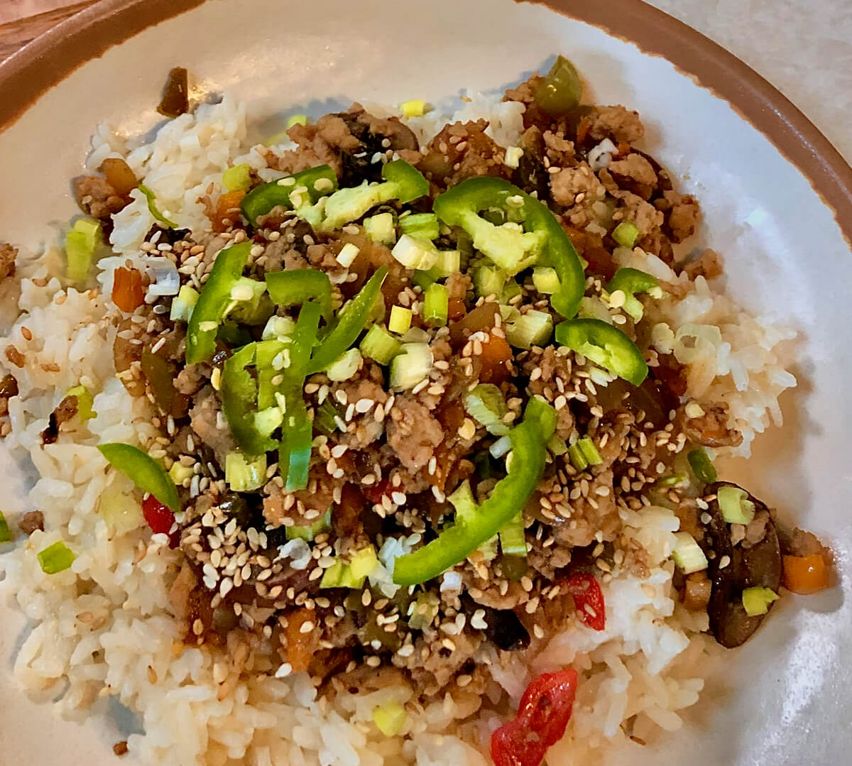 Asian Turkey & Rice Stir Fry - Living In Beauty